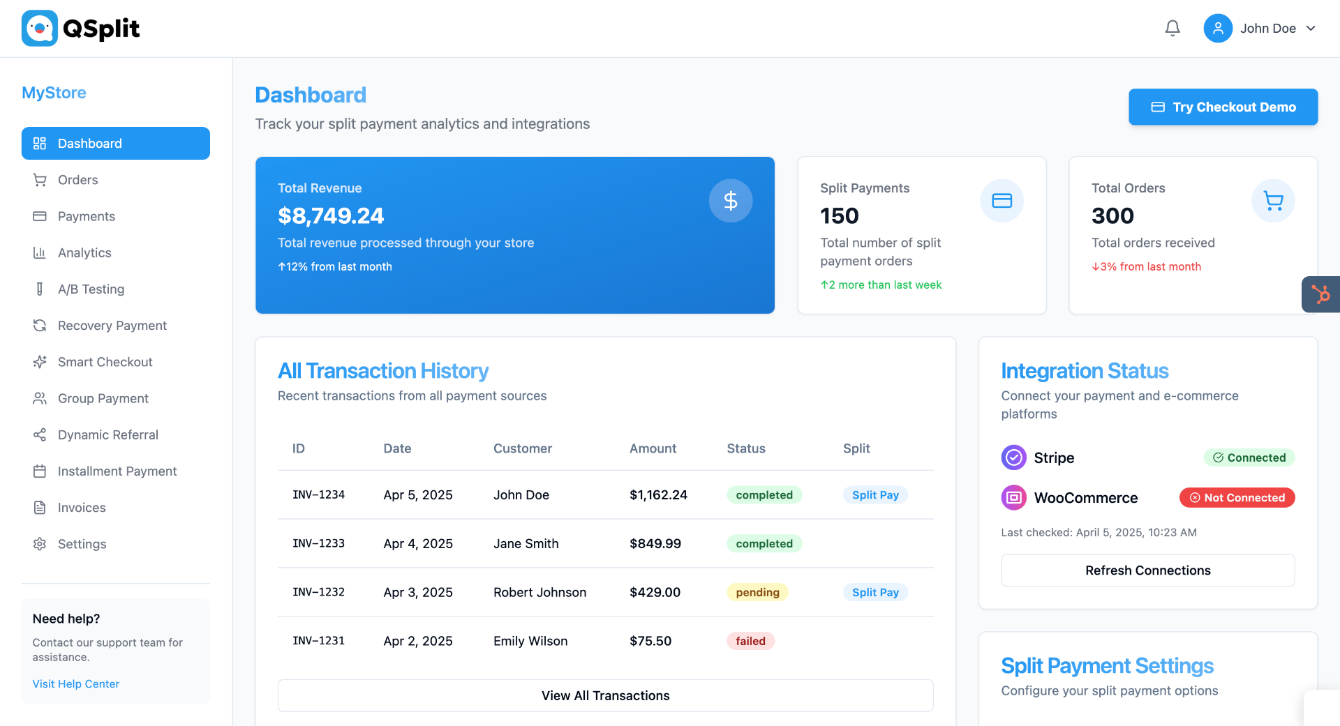 QSplit - Smart Payment Solutions | Split Payments Effortlessly